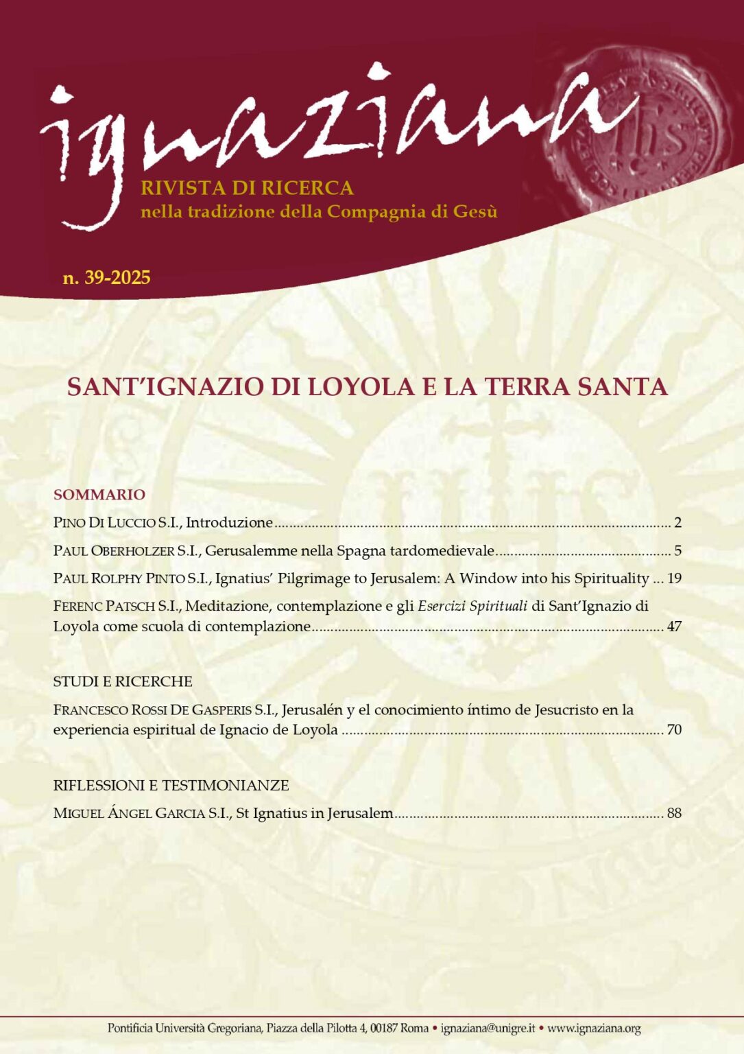 S. Ignatius of Loyola and the Holy Year 1550 – IGNAZIANA